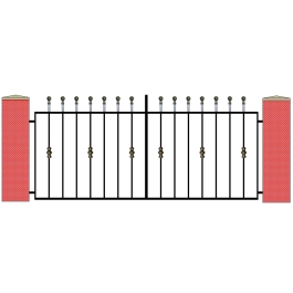 Regent Double Gates - Made To Measure | Wrought Iron Gates | Wrought ...