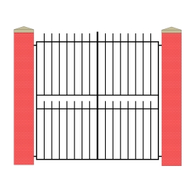Richmond Double Gates - Made to Measure (New Tmplate) | Wrought Iron ...
